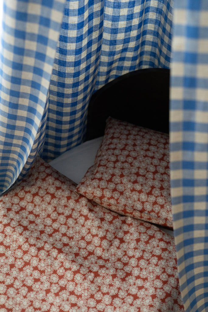 Bed Canopy Blue - Soft Gingham Canopy – Minor Things